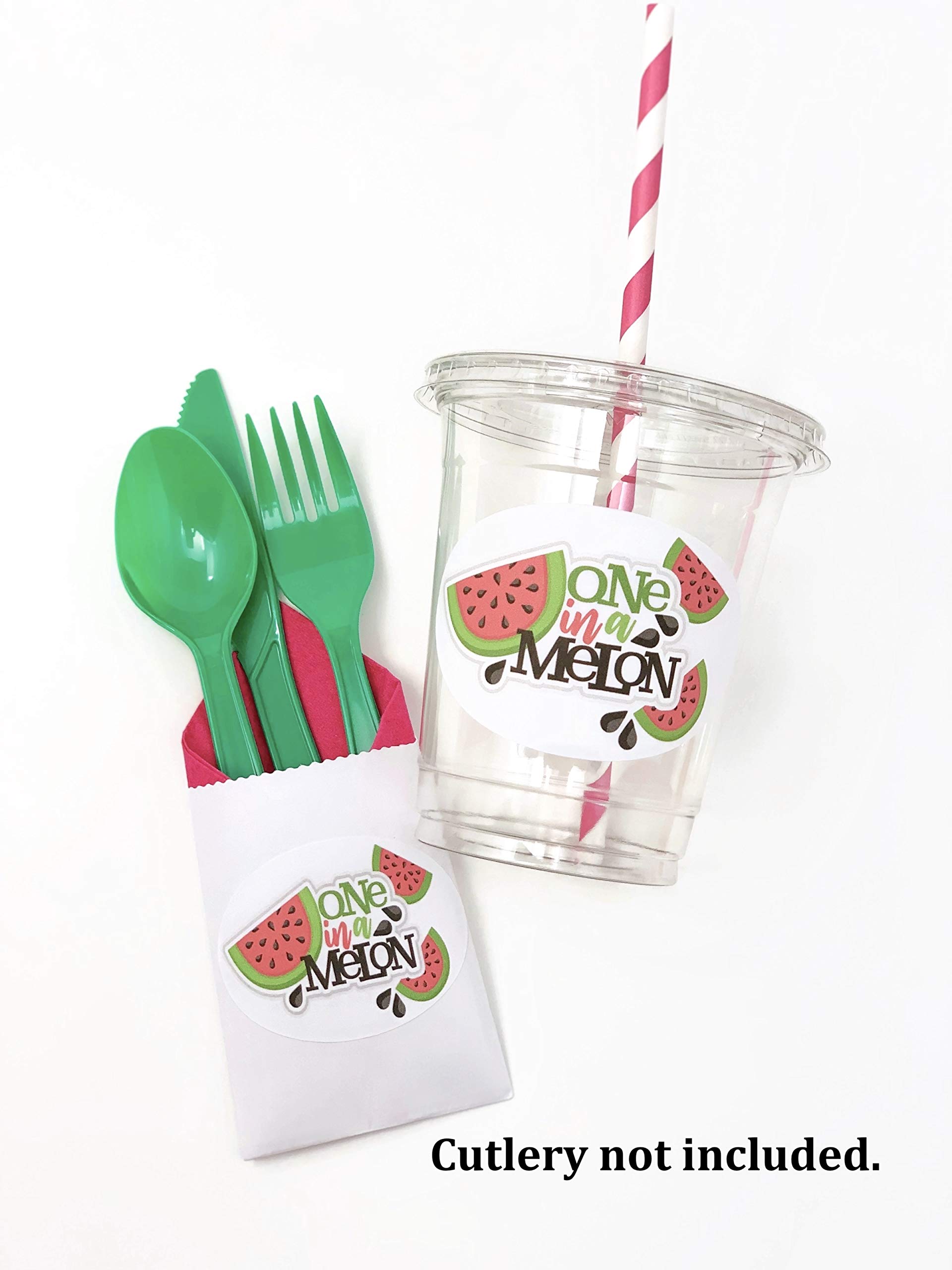 One in a Melon Cups - Watermelon 1st First Birthday Party Supplies and Favors