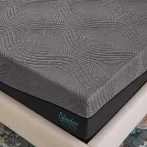 Slumber Solutions Active 14-inch Charcoal Memory Foam Mattress Queen