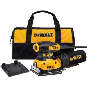 dewalt dwe6411kr 2.3 amp 1/4 sheet corded finishing sander kit (renewed)