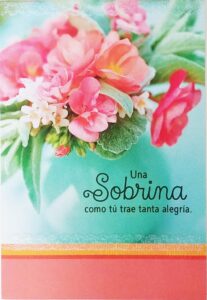 greeting card feliz cumpleanos sobrina - happy birthday to niece in spanish espanol hoy es un dia para sentirte celebrada, apreciada y muy querida