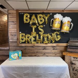 JeVenis Baby is Brewing Balloons Baby is Brewing Banner Baby Reveal Balloons Baby Brewing Baby Shower Decor Baby Gender Reveal Decoration