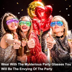 36 Pack LED Glasses New Years Eve Party Supplies Glow In The Dark for Kids Adult Rave Neon Flashing Sunglasses Glow Sticks Glasses New Years Light Up Accessories for New Years Birthday Decorations