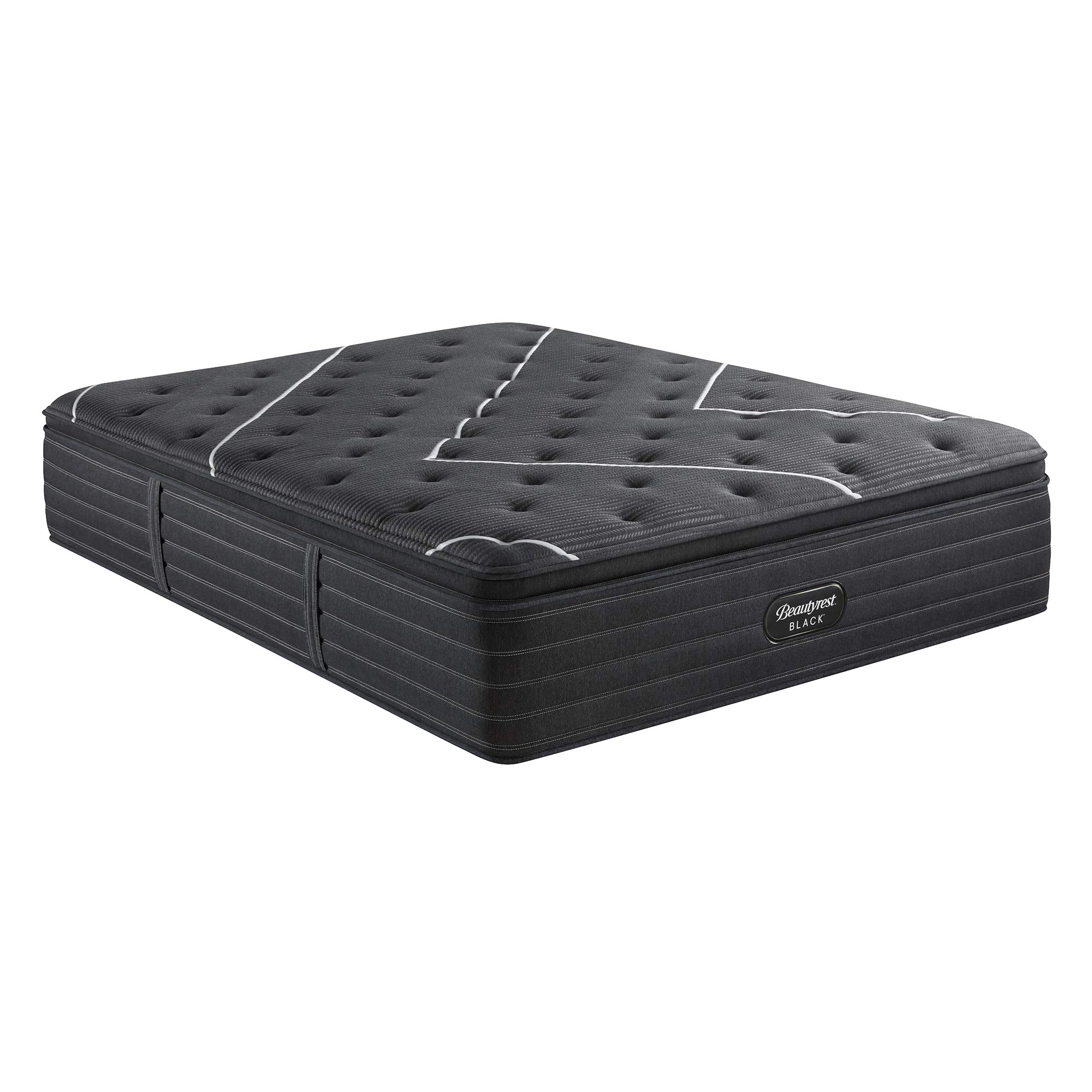 Beautyrest Black 16 Inch Queen C-Class Plush Pillow Top Premium Pocketed Coil Mattress with Cooling Technology