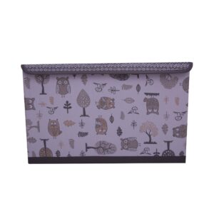 Bacati - Toy Chest Owls in the Woods Beige/Grey Neutral