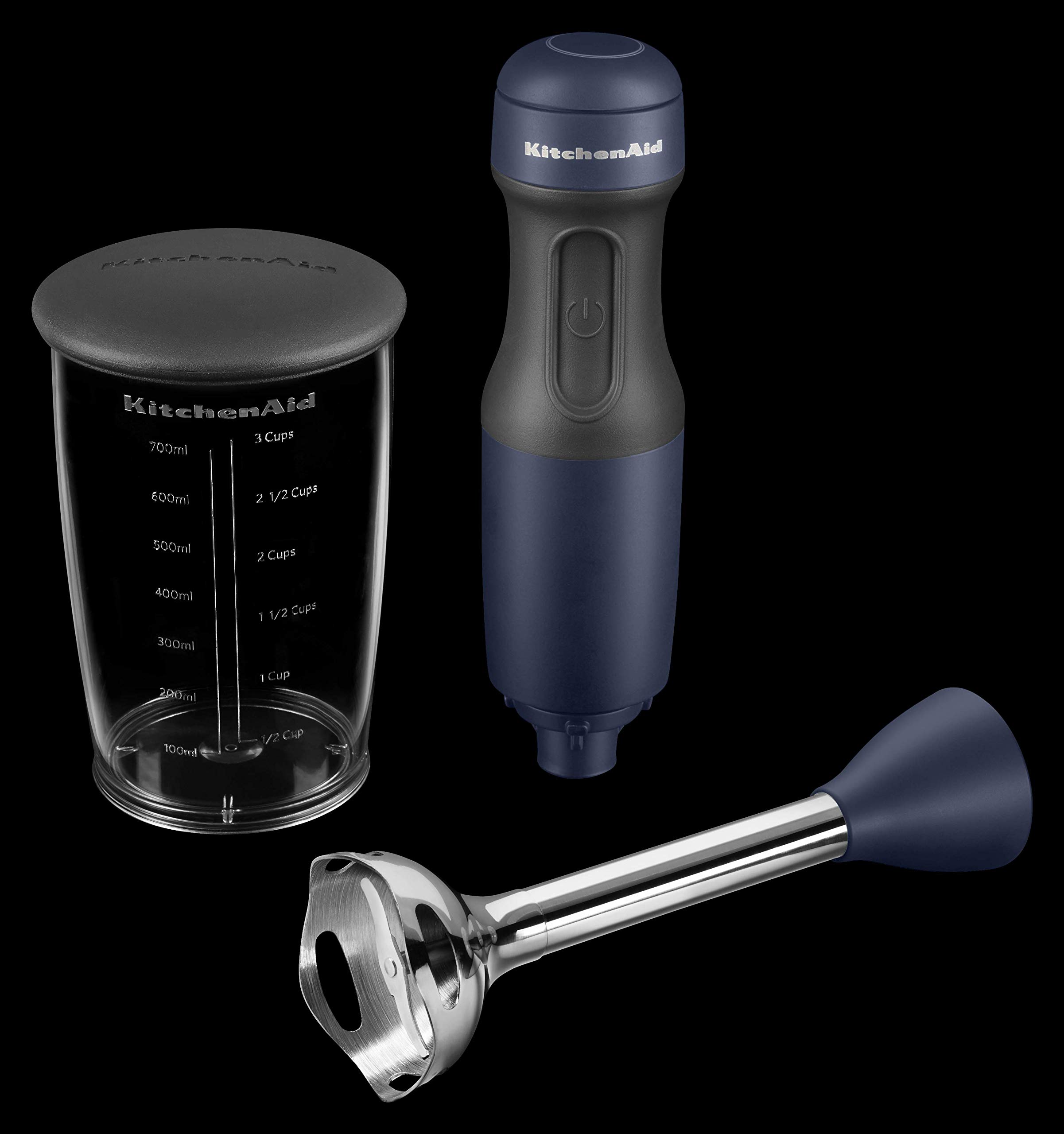 KitchenAid BPA-Free KHB1231IB 2-Speed Hand Blender, Ink Blue