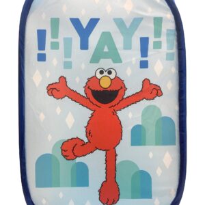 Sesame Street Elmo Yay Pop Up Hamper - Mesh Laundry Basket/Bag with Durable Handles, 22" x 14" (Official Sesame Street Product)