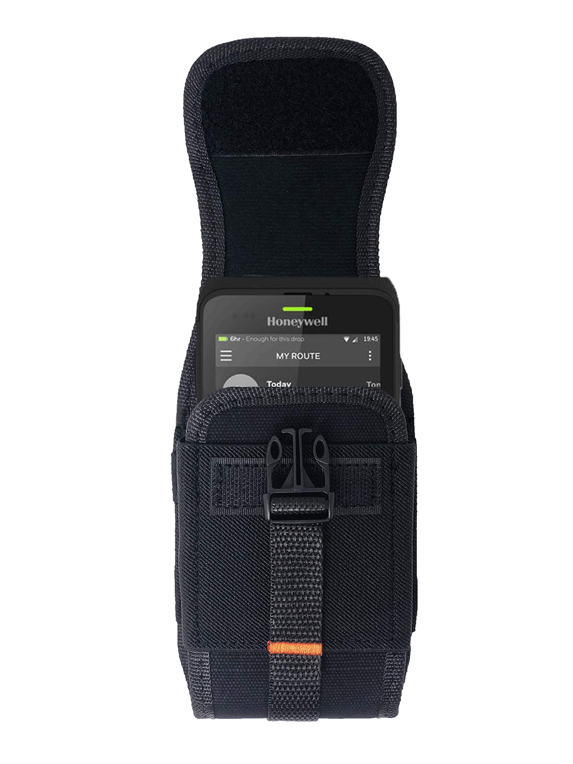 Agoz Scanner Case for Honeywell Dolphin CT40 CT50 CT50h CT60, CN51 CN75 CN75e CN3 Handheld Barcode Scanner Touch Mobile Computer, Rugged Holster Pouch Metal Clip, Belt Loops, Card Slot, Front Buckle