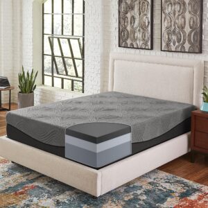 Slumber Solutions Active 14-inch Charcoal Memory Foam Mattress Queen