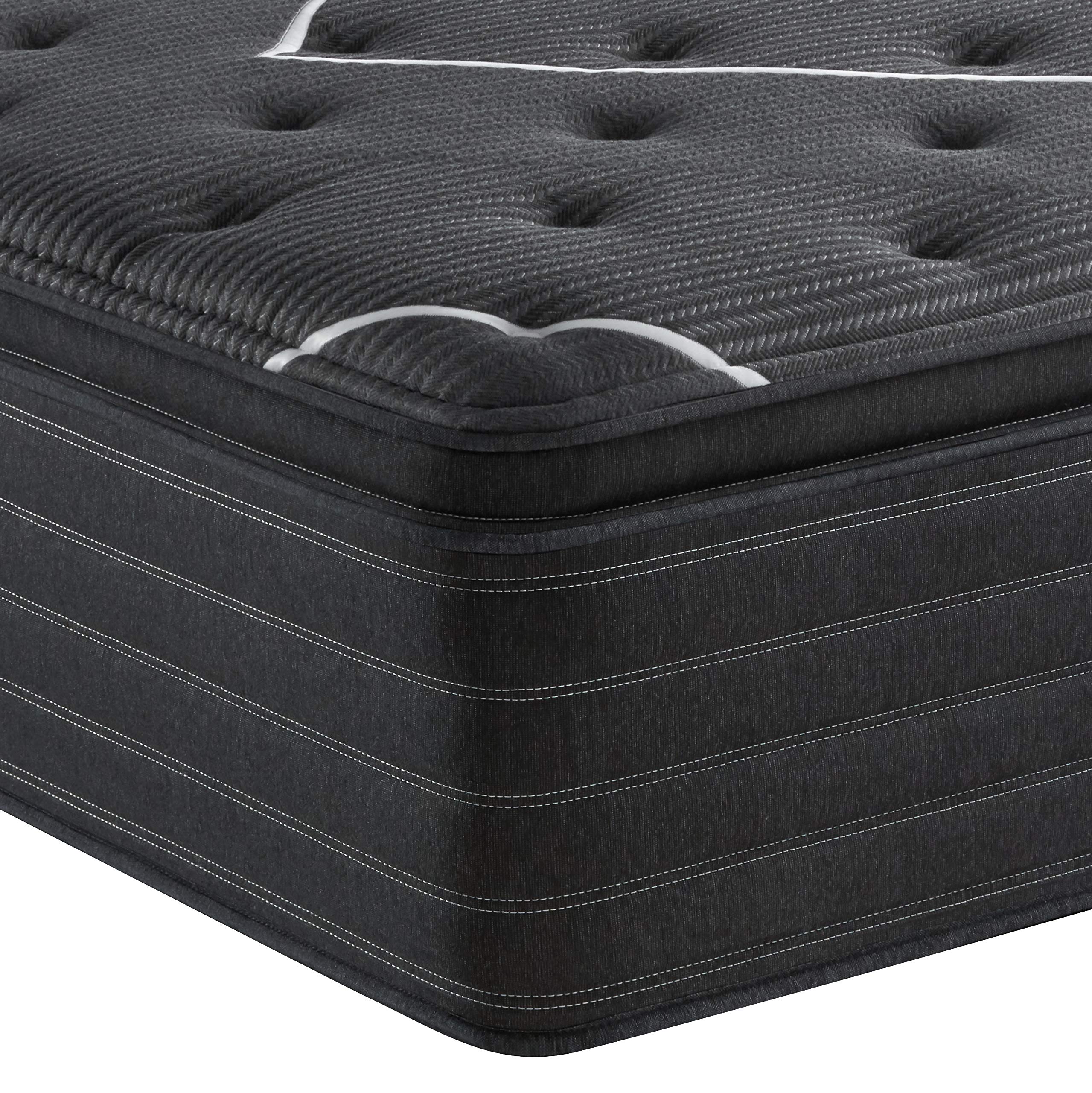 Beautyrest Black 16 Inch Queen C-Class Plush Pillow Top Premium Pocketed Coil Mattress with Cooling Technology