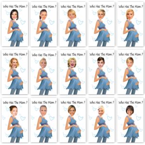 33 Cute Baby Shower Games - Scratch Off Lottery Ticket Raffle Cards Baby Shower Game - Funny Baby Shower Games - Who Has The Mom - 33 Sheets