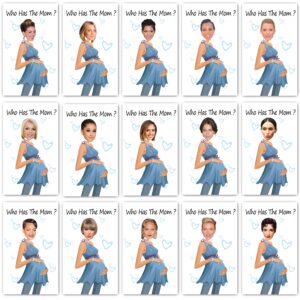 33 Cute Baby Shower Games - Scratch Off Lottery Ticket Raffle Cards Baby Shower Game - Funny Baby Shower Games - Who Has The Mom - 33 Sheets