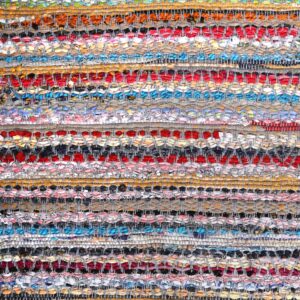 100% Cotton Rag Rug 2x3' Washable Multicolor Chindi Rug - Hand Woven & Reversible for Living Room Kitchen Entryway Rug -Multi Color, Farmhouse Rug.