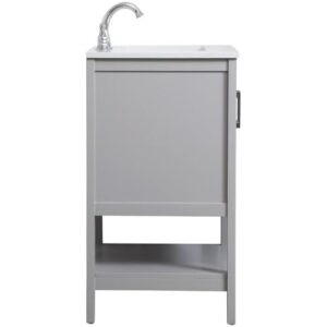 Elegant Kitchen and Bath 24 inch Single Bathroom Vanity Cabinet - Grey