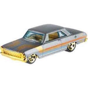 2019 Hot Wheels 51st Anniversary Satin & Chrome Series '63 Chevy II 1/64 Scale Diecast Model Car