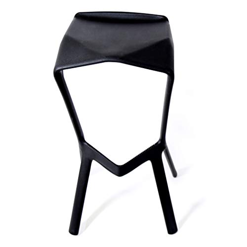 VKF Renzel USA Corp. Miura Bar Stool, Black Polypropylene Designer bar stools, Designed by Konstantin Grcic