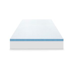 sensorpedic elite cooling mattress topper, twin, white