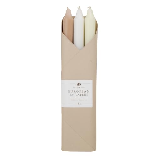 Northern Lights Candles - 12" 6pk Taper Combo - Linen Closet - 72743