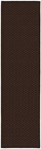 garland rug medallion area rug, 2-feet by 12-feet, mocha