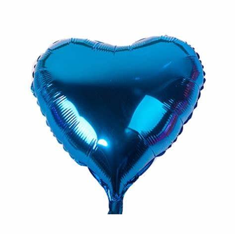 FVCENT Heart Foil Balloon | 30 Stück 18-inch Heart Helium Balloons Heart-shaped Foil Balloons Suitable for Birthday Wedding Bridal Valentine's Day Mother's Day Party (Dark Blue)