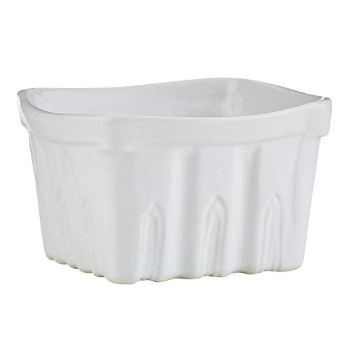 47th & Main Porcelain Berry Basket, Small, White