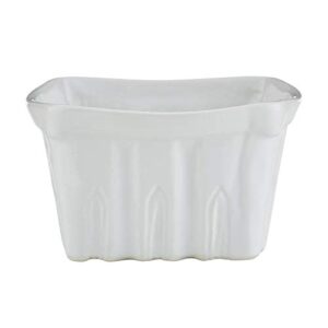 47th & Main Porcelain Berry Basket, Small, White