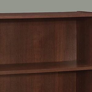 Monarch Specialties I BOOKCASE-36 H/Cherry with 3 Shelves Bookcase, Red