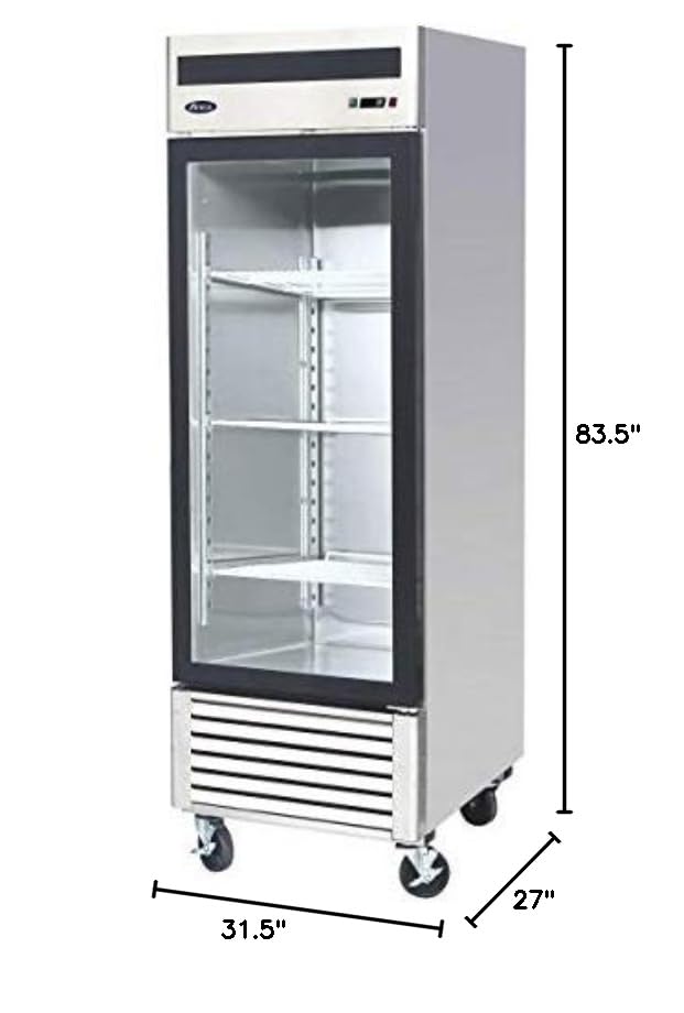 Atosa MCF8705 Single Door Merchandiser-Refrigerator