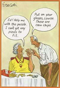 pictura puzzle corn chips eric decetis funny/humorous birthday card