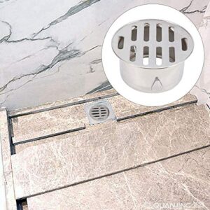 Stainless Steel Drain Roof Dome Drainer Drain Roof Dome Drainer Anti-Clogging with Removable Cover for Kitchen, Washroom, Garage and Basement(75 Flat)