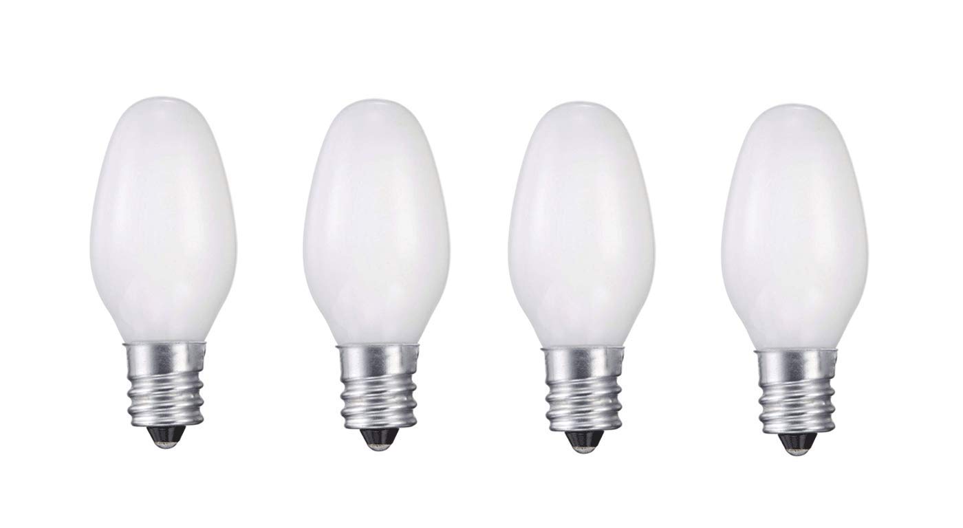 UI PRO TOOLS Night Light Bulb White Pack of 4 (10 Lumens, 5 watts, 120 Volts)