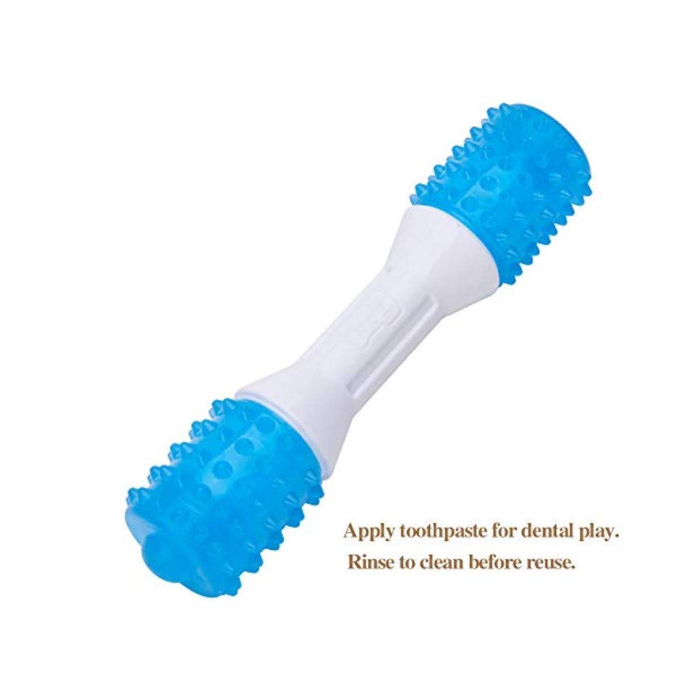 Puppy Teething Chew Toys up to 88 Lbs Dog Dental Chew Toys for Gentle Chewers Promotes Dental Health Reduces Teething Discomfort Boredom Freshen Breath Made W/PU Rubber 7 Inches