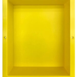 Uni-Green Shower Niche Ready for Tile 16" ×14" × 4" Bathroom Recessed Shower Niche Rectangle Leak Proof Shower Shelf Organizer for Shampoo & Toiletry Storage Yellow