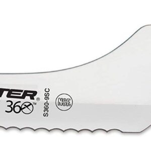 Dexter 9" Scalloped Offset Slicer, Purple Handle