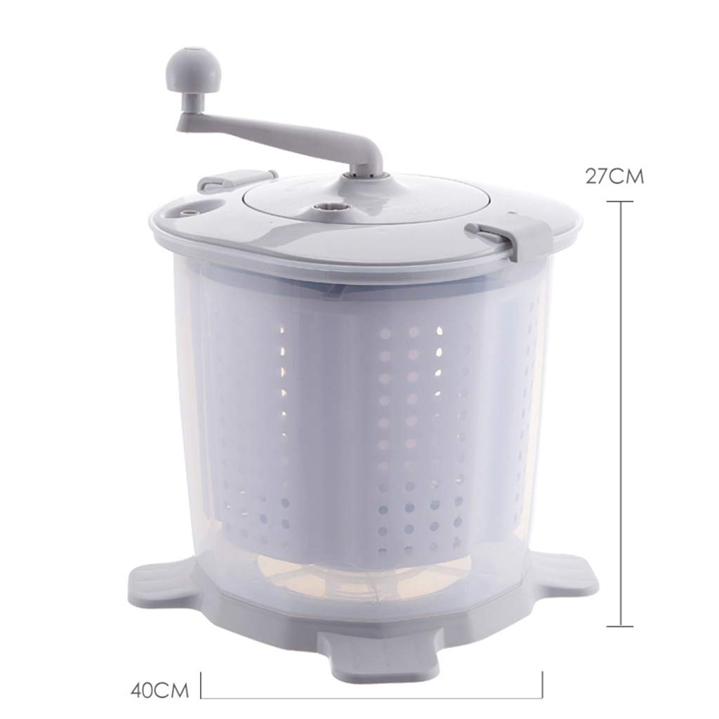 LPGY Portable Eco Mini Washing Machine | Hand Cranked Manual Clothes Non-Electric Washing Machine and Spin Dryer,Easy to Use, Suitable for RVs, Camping