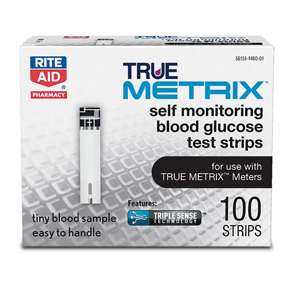 Rite Aid TrueMETRIX Test Strips - 100 ct