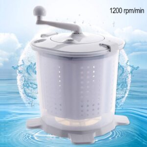 LPGY Portable Eco Mini Washing Machine | Hand Cranked Manual Clothes Non-Electric Washing Machine and Spin Dryer,Easy to Use, Suitable for RVs, Camping