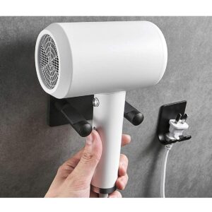 SWETON Hair Dryer Holder Wall Mount Compatible with Dyson Hair Dryer, 304 Stainless Steel Hair Dryer Storage Organizer