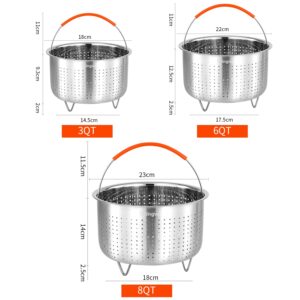 Steamer Basket for Instant Pot, Vegetable Steamer Basket Stainless Steel Steamer Basket Insert for Pots (6qt)