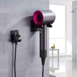 SWETON Hair Dryer Holder Wall Mount Compatible with Dyson Hair Dryer, 304 Stainless Steel Hair Dryer Storage Organizer