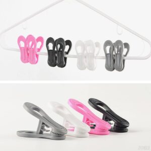 Hanger Clips For Plastic Hangers - 30Pcs Multi-Color Baby Hanger Clips for Clothes - Plastic Clips to Hang From Wire - Pink Clips for Hangers with Clips Heavy Duty Picture Clips - Hanger Clothes Clips