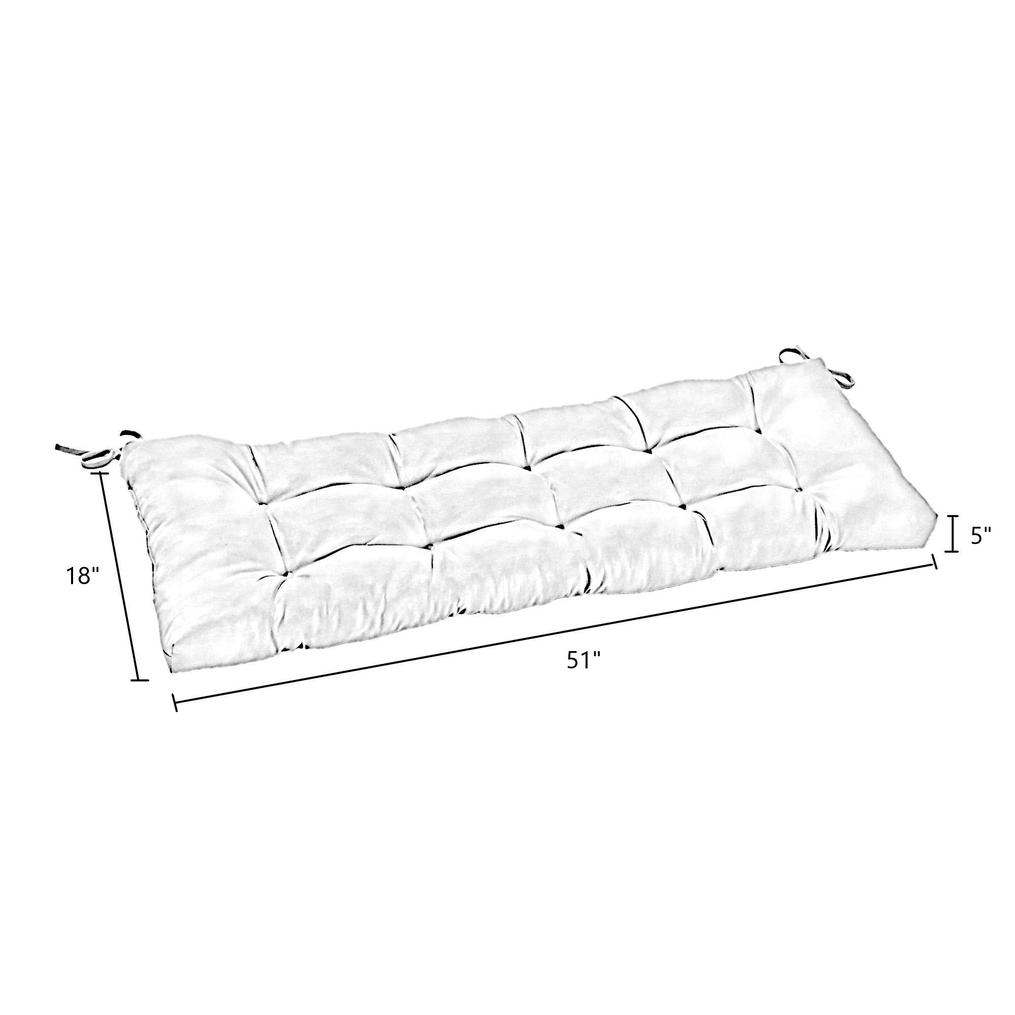 South Pine Porch Outdoor 51x18-inch Bench Cushion, 1 Count (Pack of 1), Roma Stripe