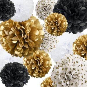 tissue paper pom poms paper flower 22pcs for birthday bachelorette wedding baby shower bridal shower party decoration