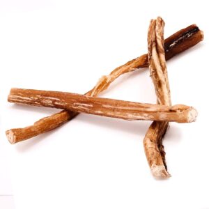 ValueBull Bully Sticks for Small Dogs, Thin 4-6 Inch, Varied Shapes, 50 Count - All Natural Dog Treats, 100% Beef Pizzles, Single Ingredient Rawhide Alternative