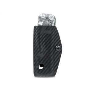 clip & carry kydex sheath belt clip holster holder cover for leatherman skeletool - made in usa (carbon fiber black)