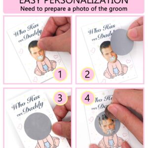 Yangmics Direct Baby Shower Games - Door Prizes Celebrity Cards Lottery Tickets Games for Girls - Funny Lottery Card Ice Breaker Scratch Off Games Party - 40 sheets