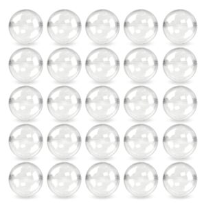 capsule vending machine round 50 pcs 1.1 inch - gumball machine capsules bulk clear container - easter basket stuffers birthday gifts pinata stuffers diy craft supplies - clear capsules empty