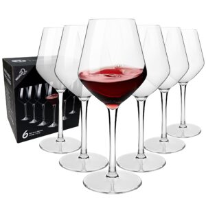 michley unbreakable stemmed wine glass 100% tritan plastic dishwasher available glassware 15 oz, set of 6