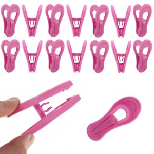 hanger clips for plastic hangers - 30pcs multi-color baby hanger clips for clothes - plastic clips to hang from wire - pink clips for hangers with clips heavy duty picture clips - hanger clothes clips