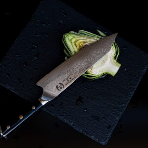 Regalia Kiritsuke Chef Knife: Professional Japanese 8.5 Inch AUS10 Premium High Carbon 67 Layer Damascus Steel Chef’s knives w/G-10 Handle Knives