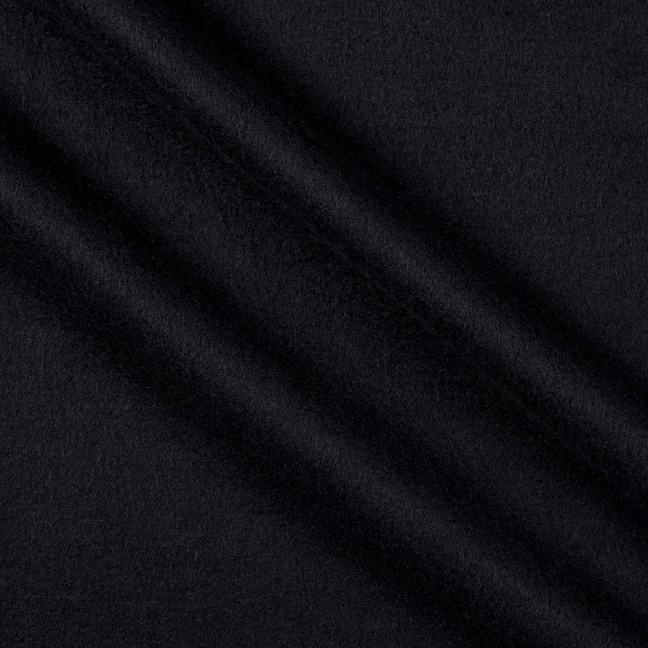 Sweatshirt Fleece Stretch Black, Fabric by the Yard